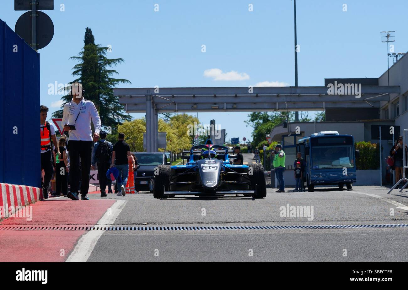 Vallelunga, Rome, Italy may, 25, 2025, Aci racing weekend. Formula 4 ...