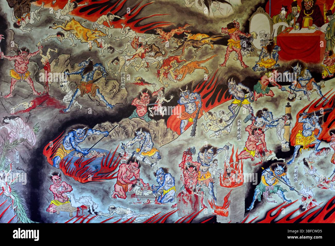 Buddhist hell painting,Higashiyama walking course in Takayama,Gifu ...
