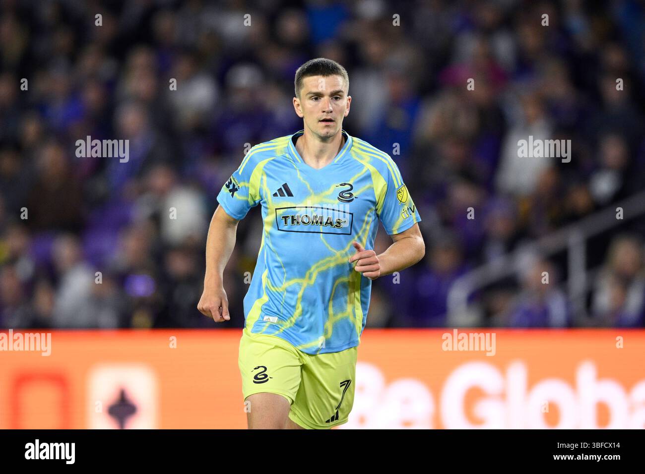 Philadelphia Union forward Mikael Uhre (7) during an MLS soccer match ...
