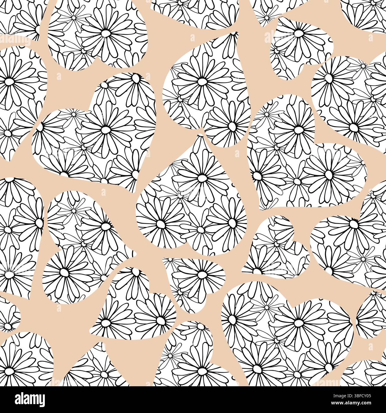 With daisy in a meadow Stock Vector Images - Alamy