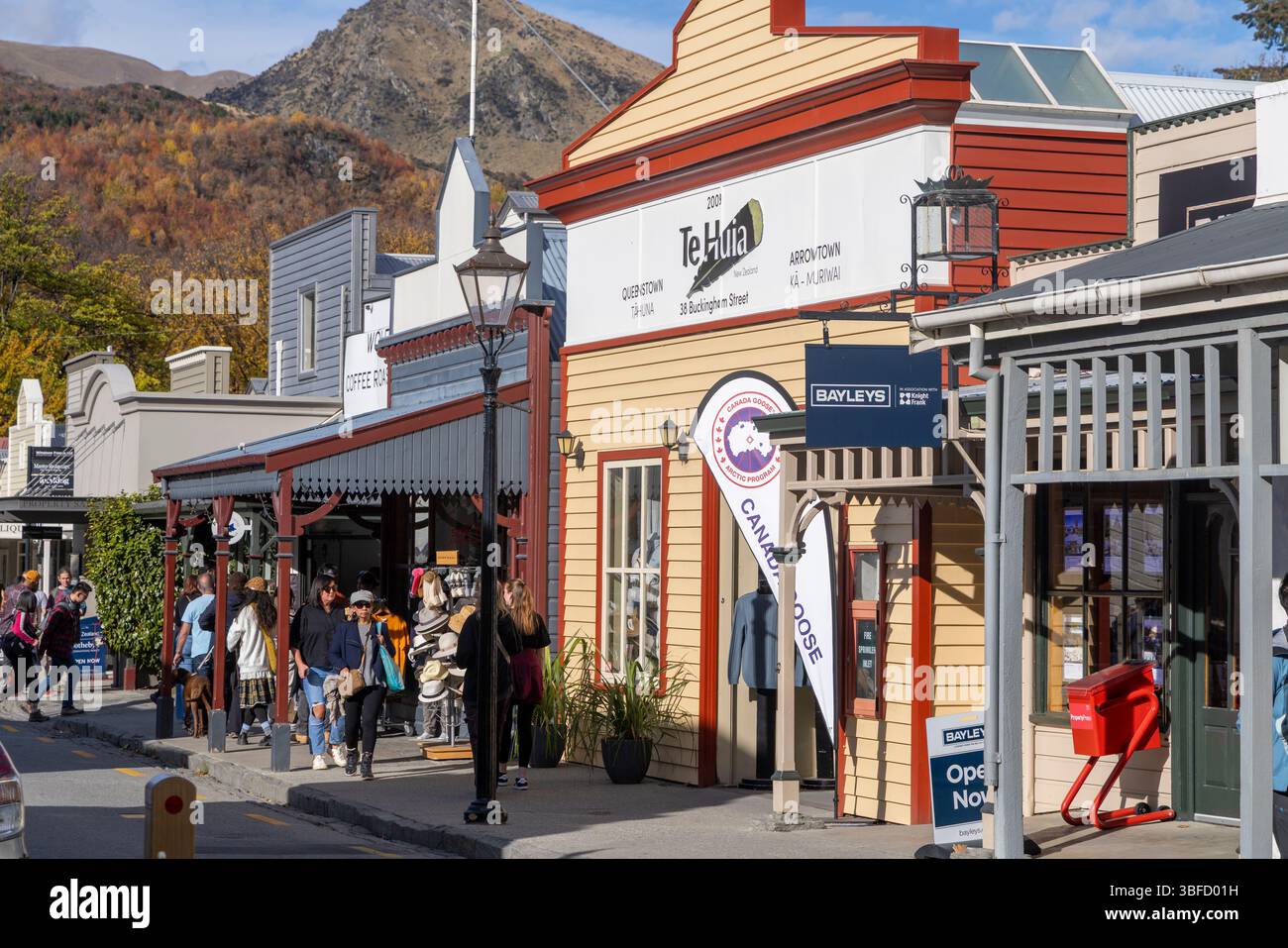 Arrowtown, Otago, South Island,New Zealand,shops and stores on ...