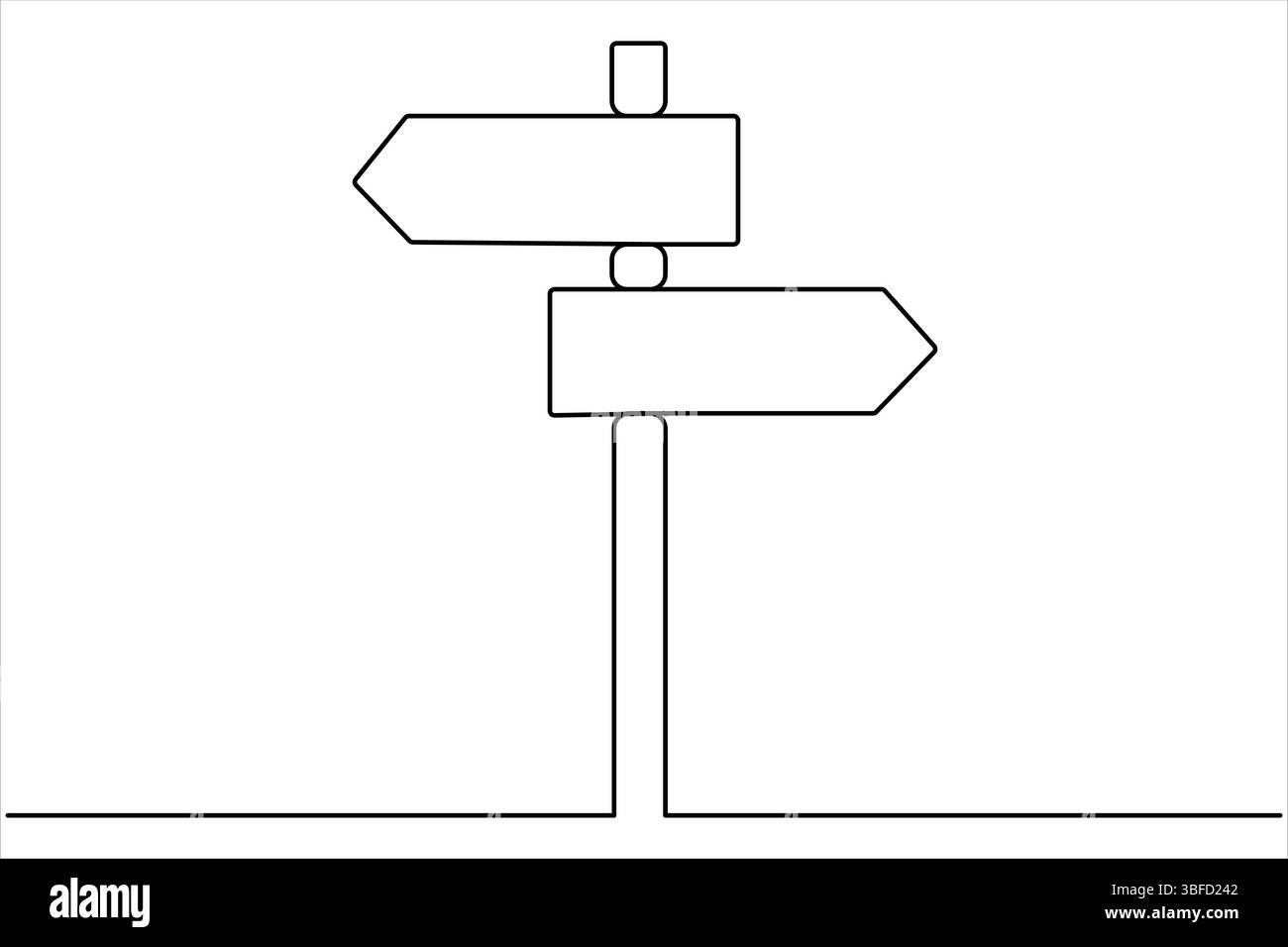 Straight footpath Stock Vector Images - Alamy