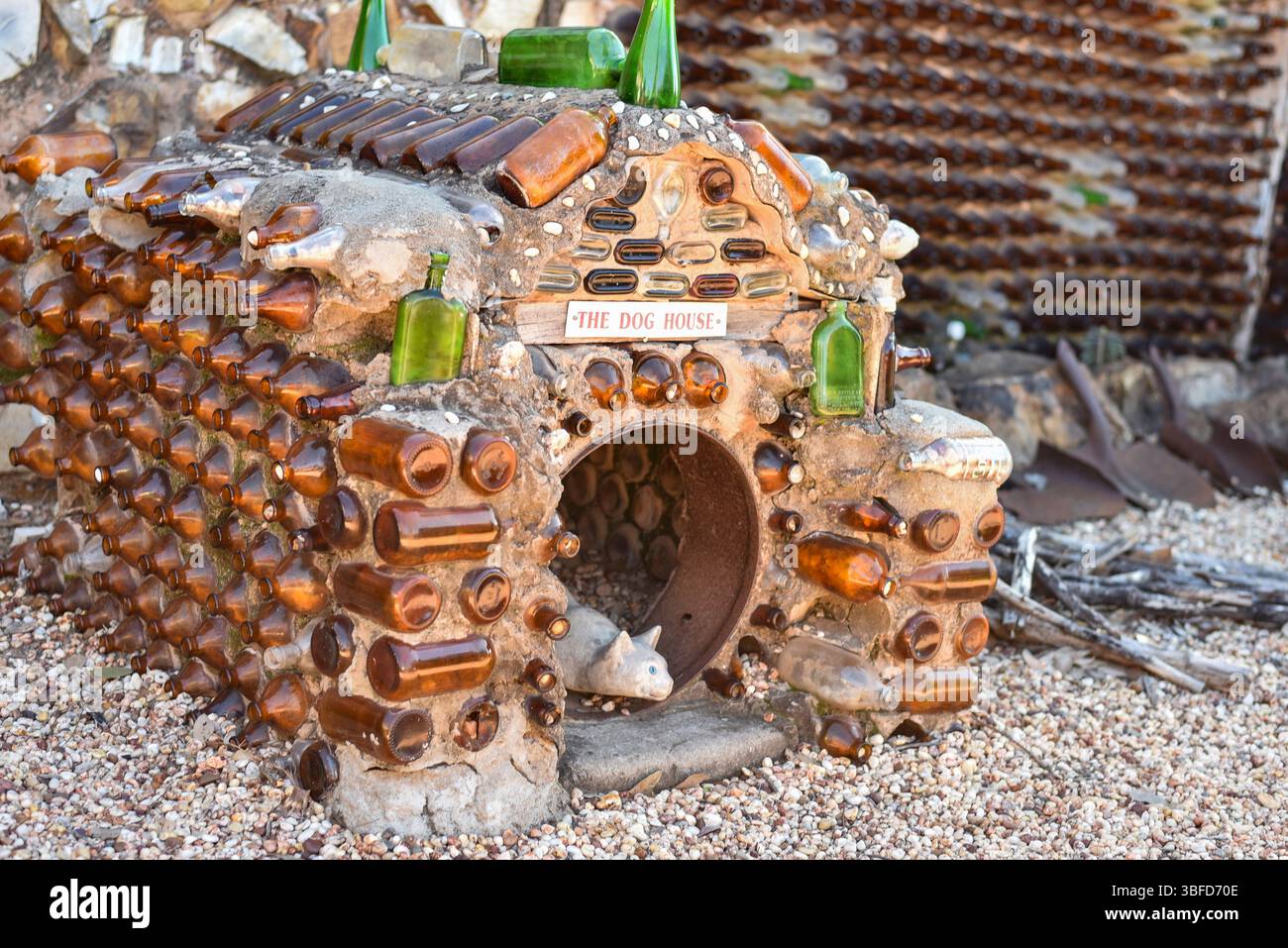 House made from beer bottles Stock Photo - Alamy