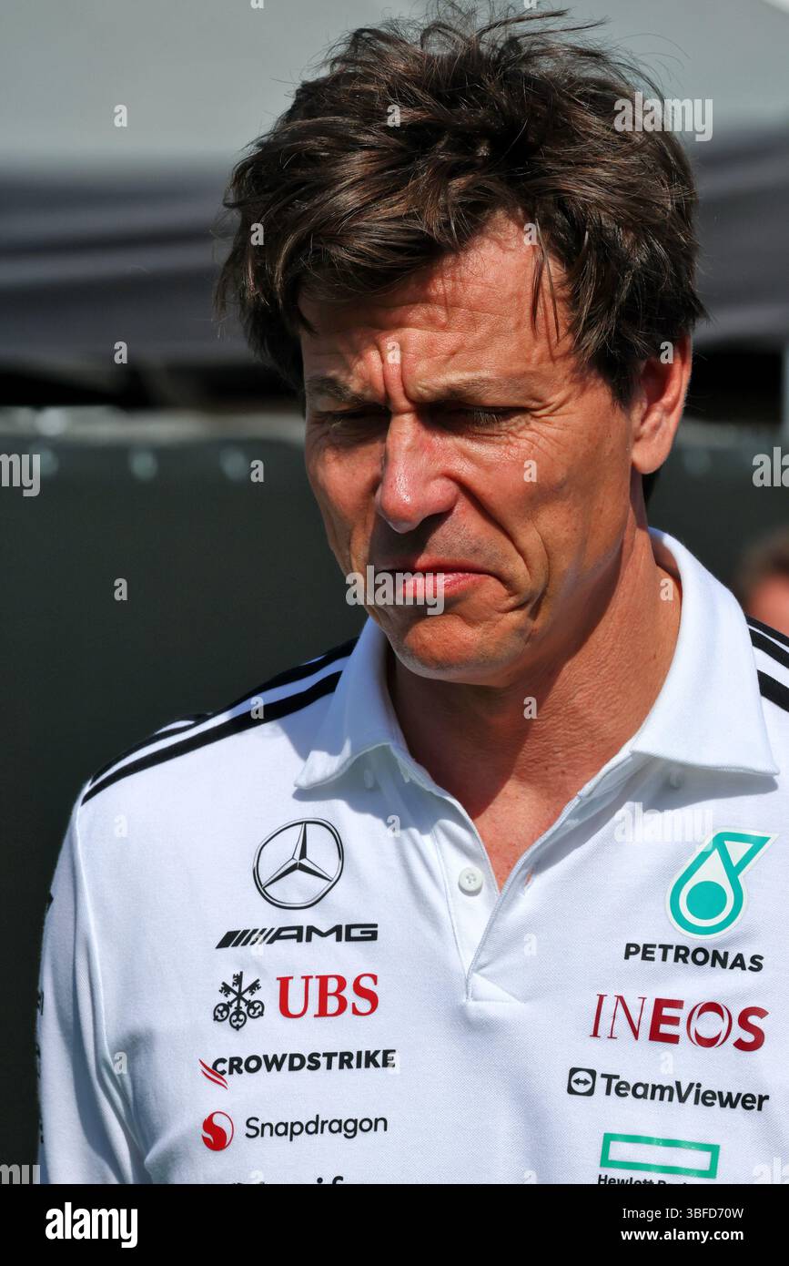 Barcelona, Spain. 01st June, 2025. Toto Wolff (GER) Mercedes AMG F1 ...