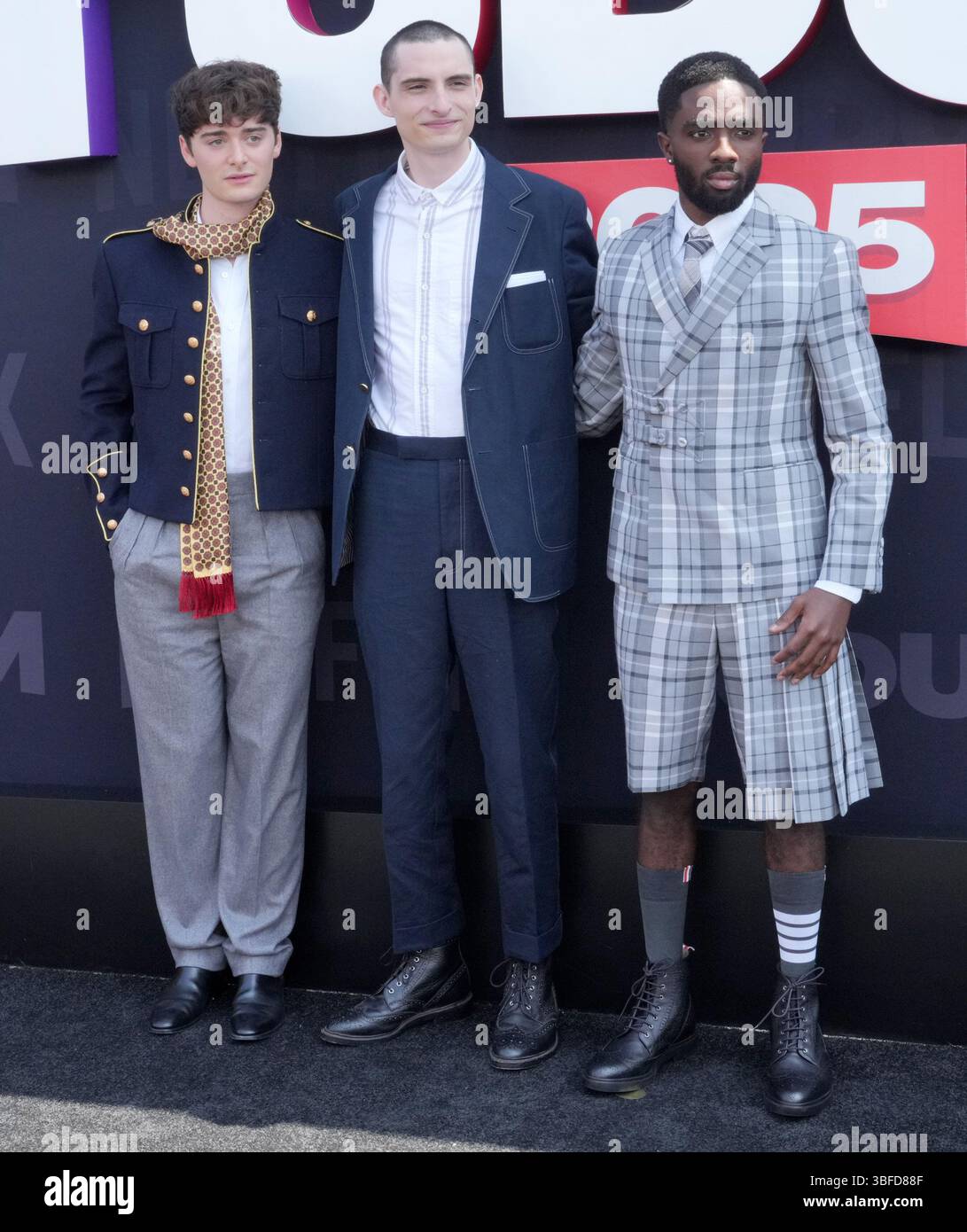 Los Angeles, USA. 31st May, 2025. (L-R) Noah Schnapp, Finn Wolfhard and ...