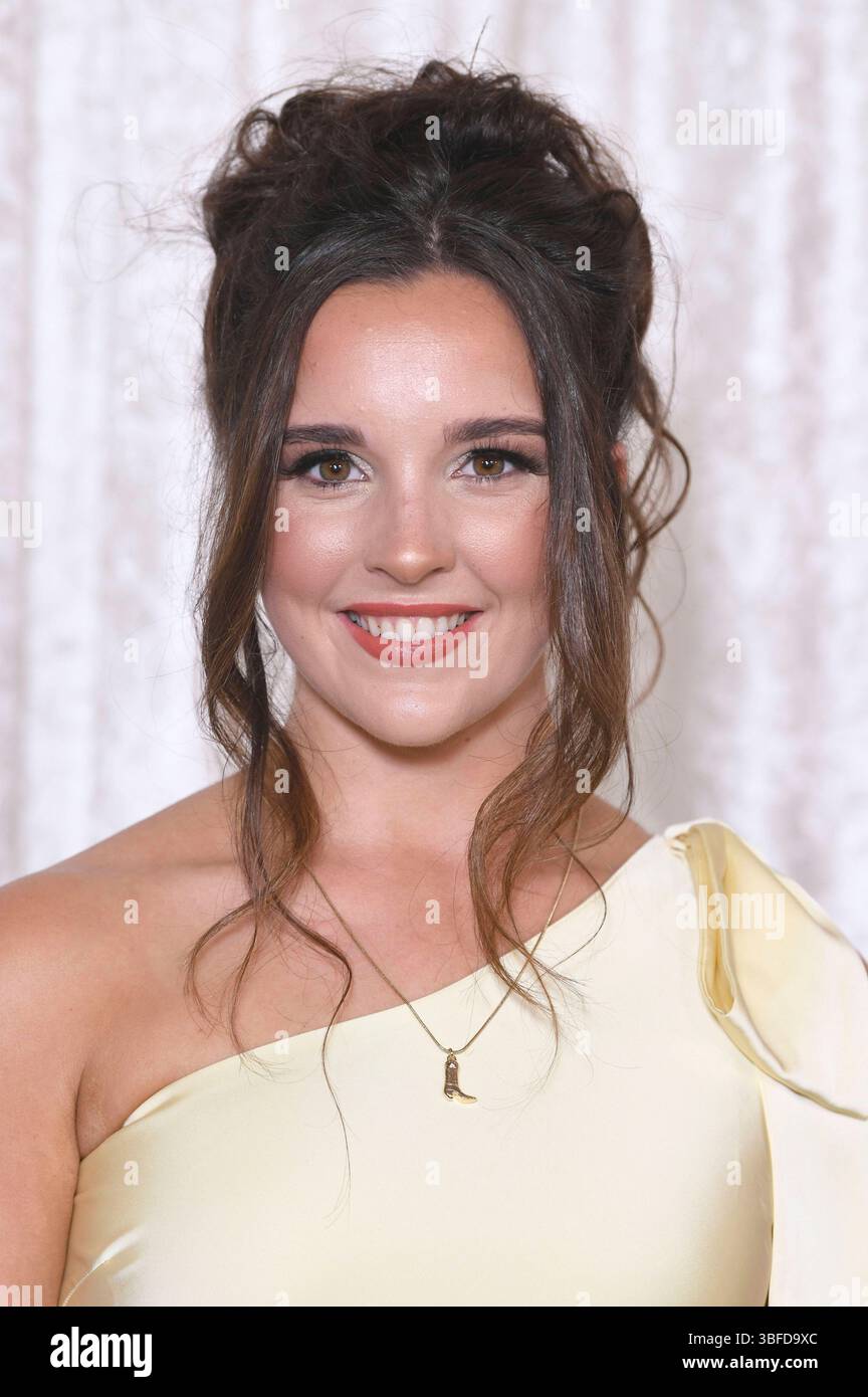 Elle Mulvaney bei der Verleihung der British Soap Awards 2025 in der Hackney Town Hall. London ...