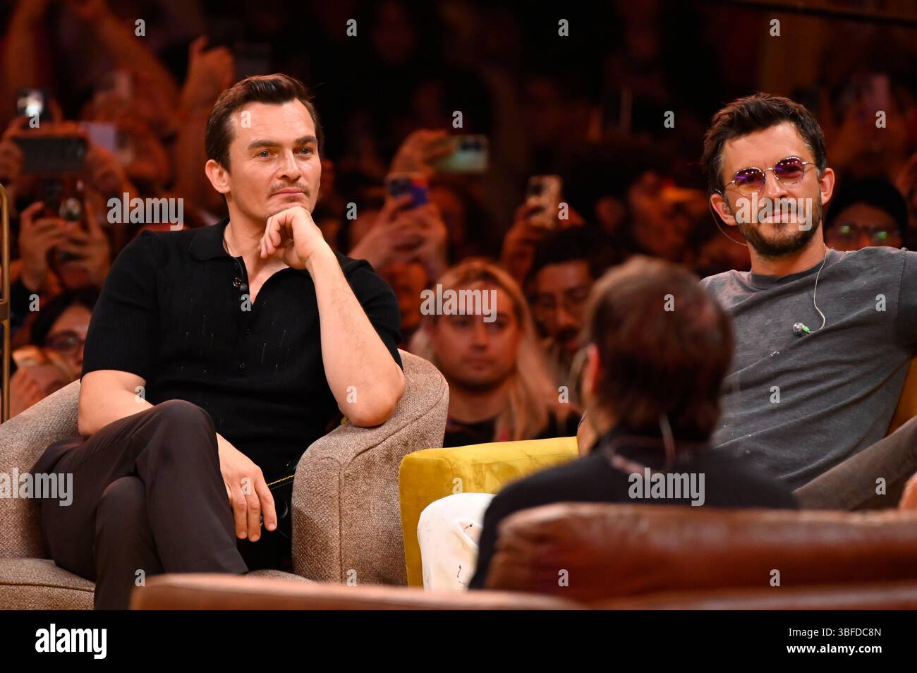 Rupert Friend and Jonathan Bailey during the presentation for the film ...