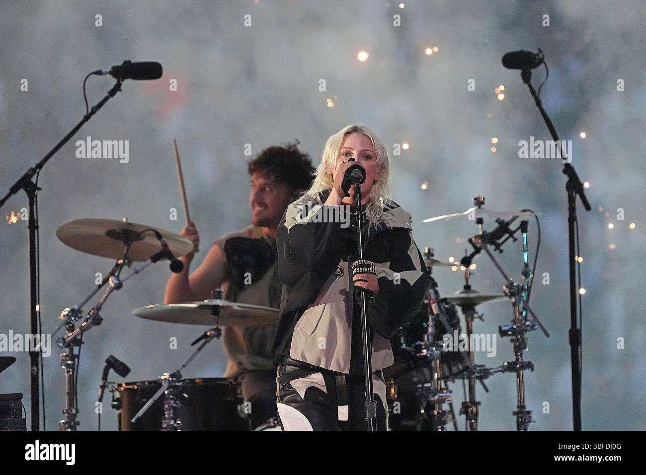 Munich, Germany. 31st May 2025. Linkin Park with lead singer Emily ...