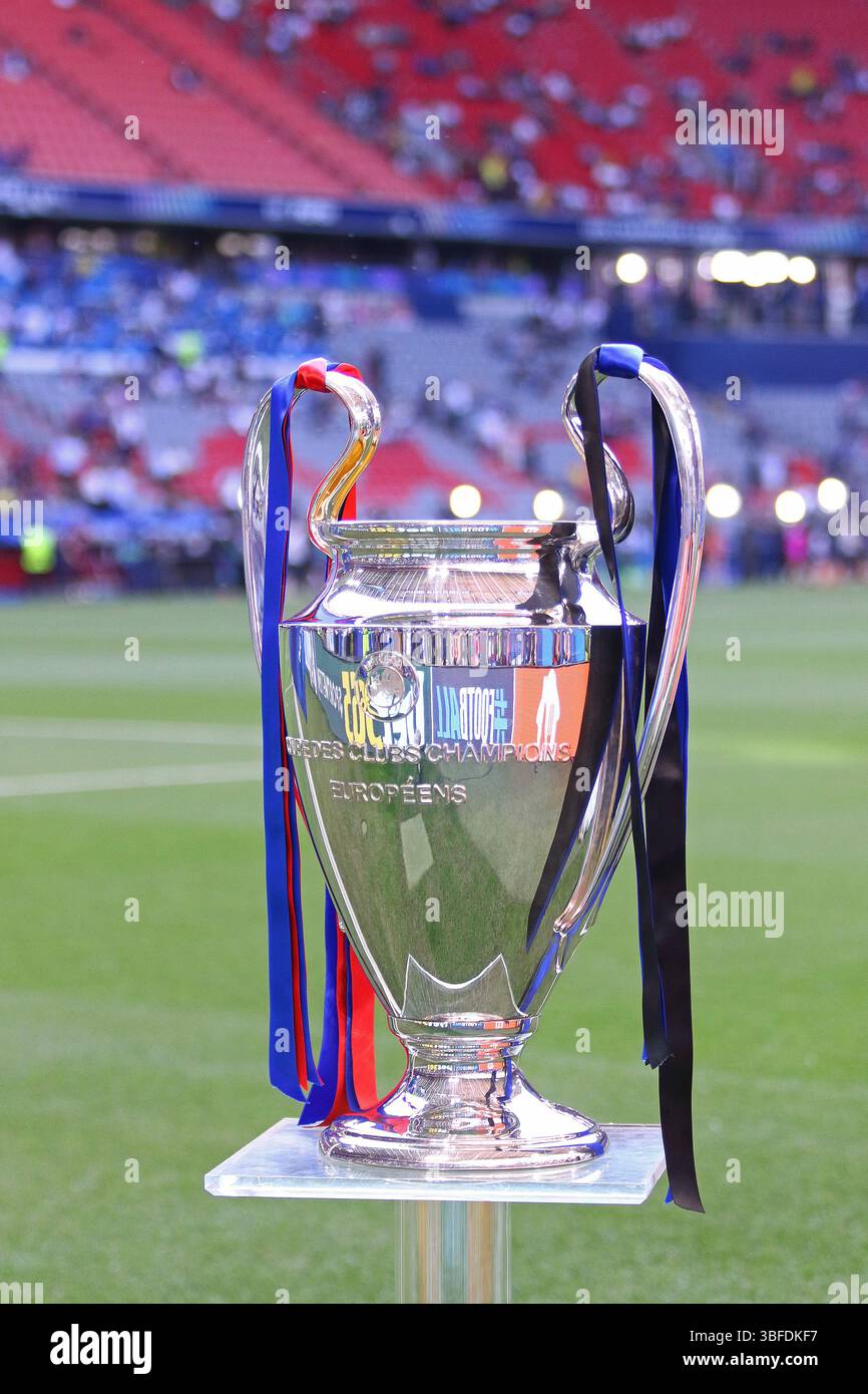 Munich, Germany. 31st May 2025. UEFA Champions League Trophy (Cup ...