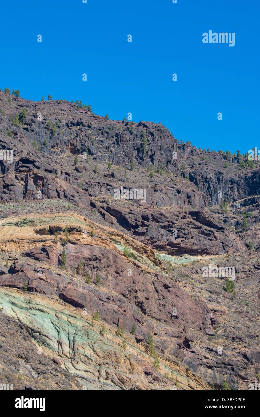 Gran Canaria, Canary Islands: Los Azulejos De Veneguera (Rainbow Rocks ...