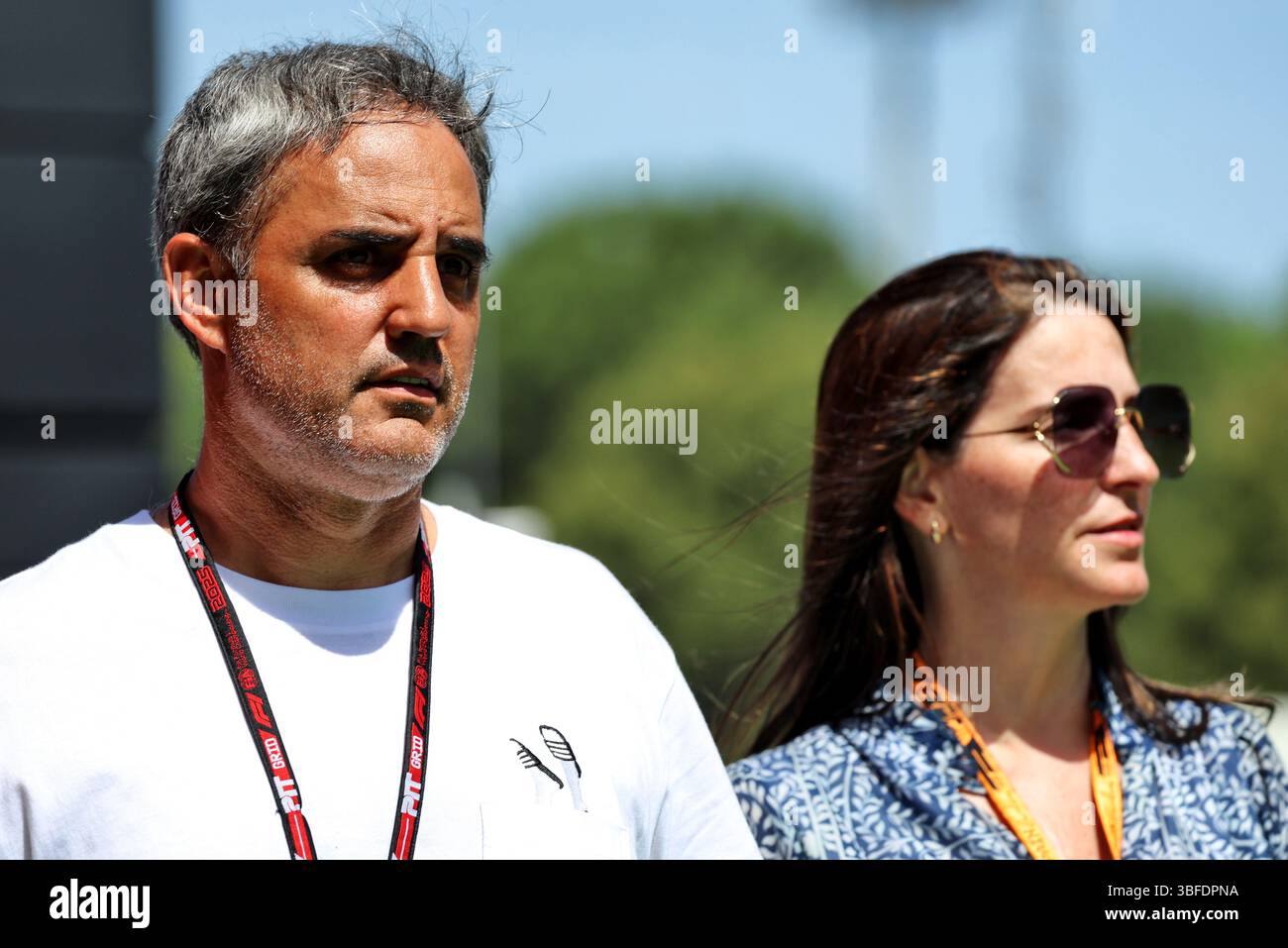 Barcelona, Spain. 01st June, 2025. (L to R): Juan Pablo Montoya (COL ...