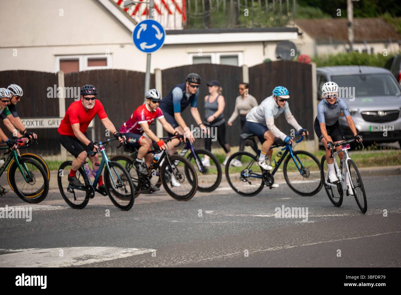 Brentwood Essex 1st Jun 2025 The Tour Essex Sportive is a mass bike ...