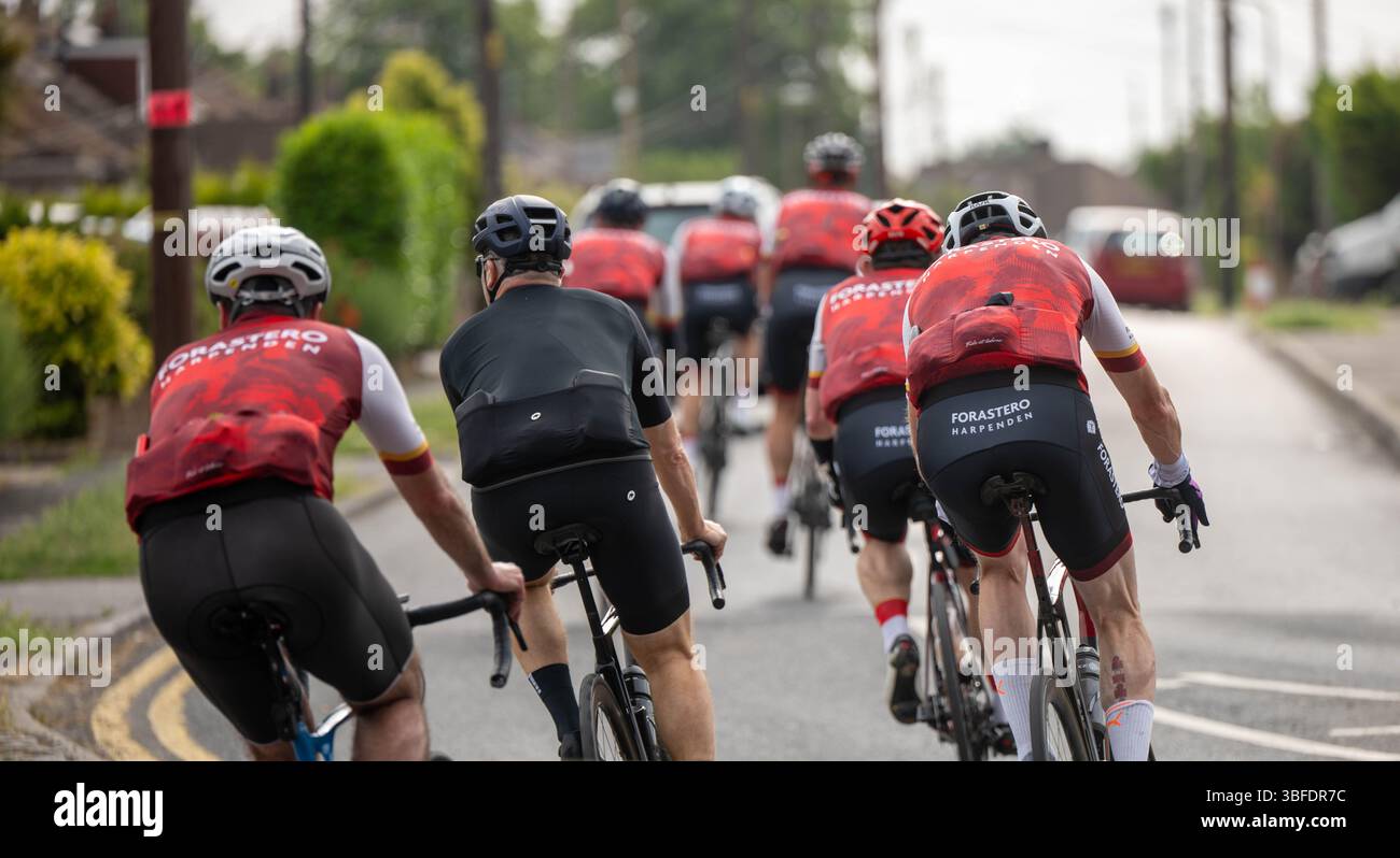 Brentwood Essex 1st Jun 2025 The Tour Essex Sportive is a mass bike ...