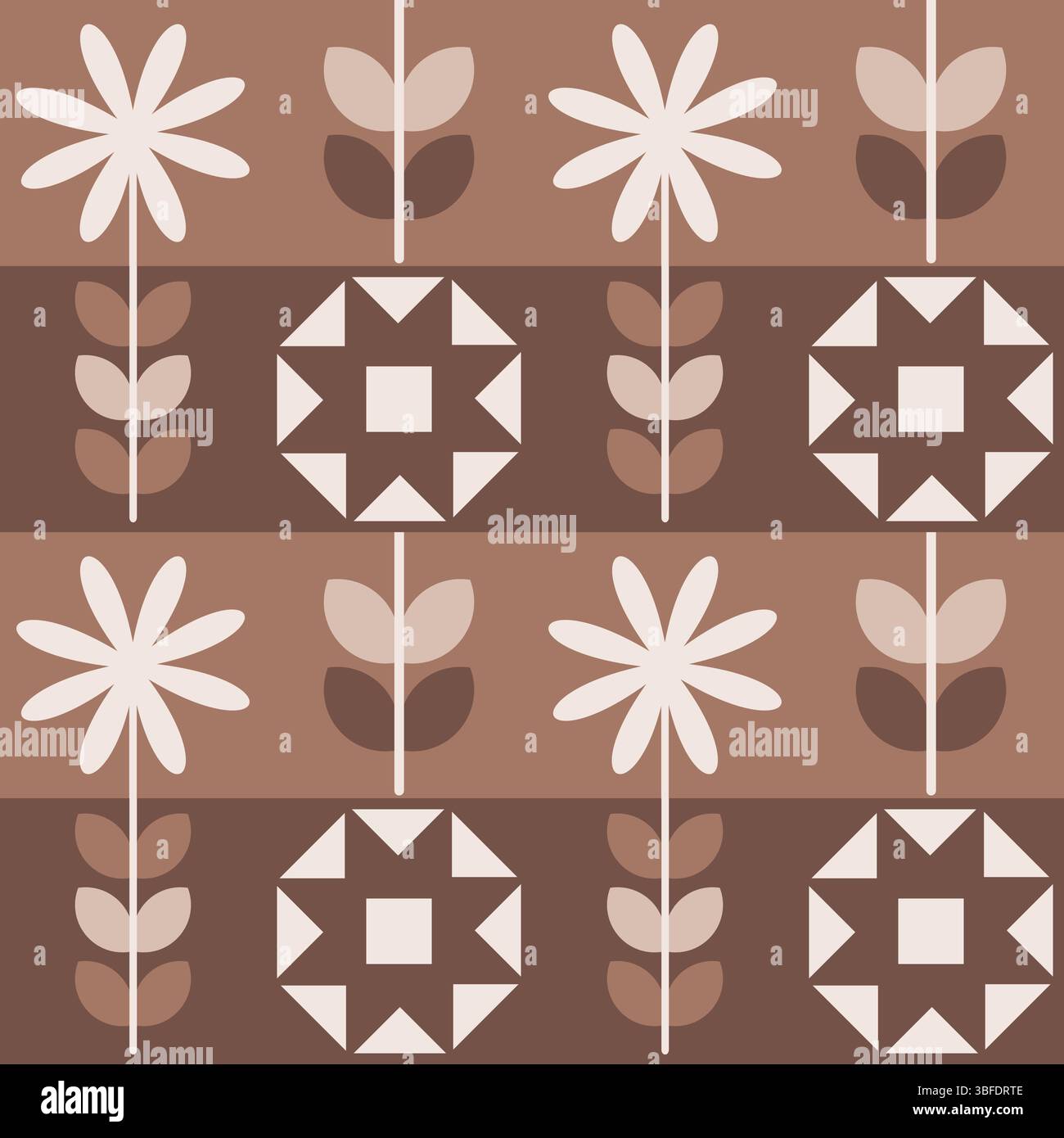 Minimalist floral artwork Stock Vector Images - Alamy