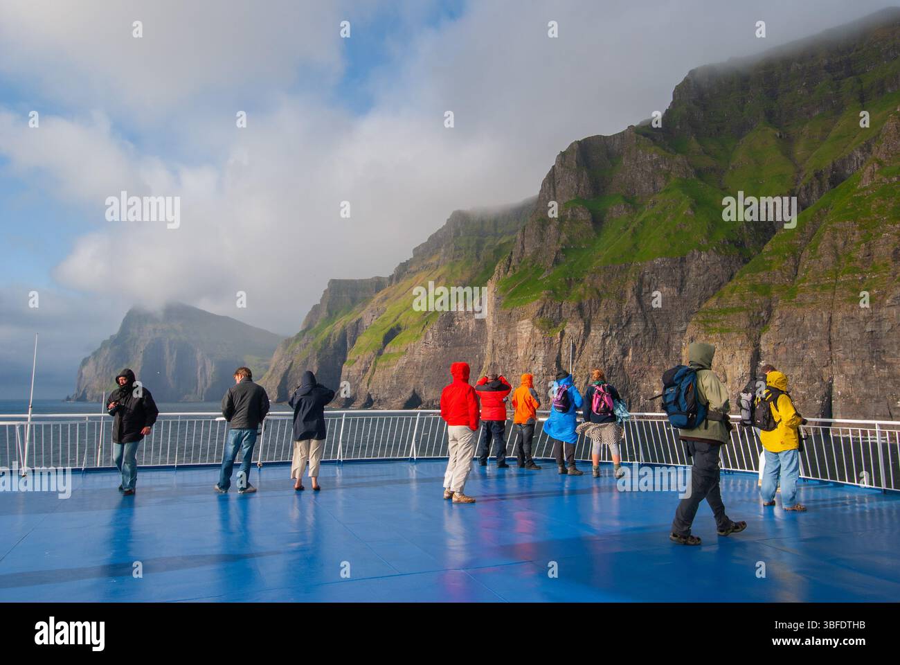 Ferry trip to the Faroe Islands Iceland Stock Photo - Alamy