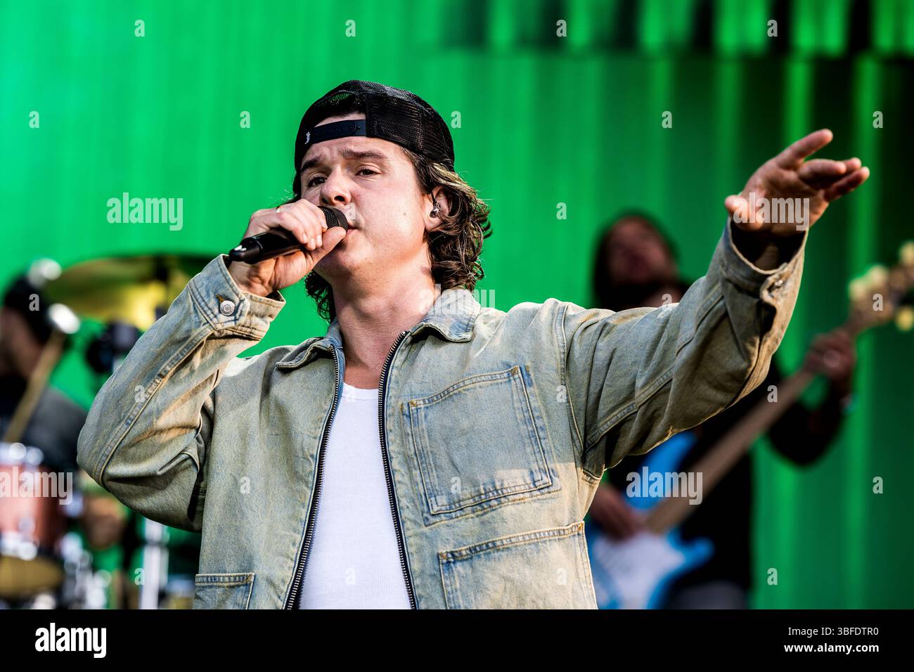 Jelling, Denmark. 31st May, 2025. The Danish band Lukas Graham performs ...