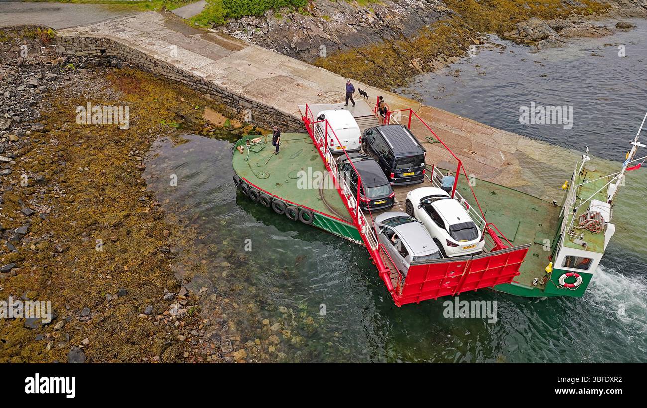 Glenelg Kyle Rhea Skye Ferry MV Glenachulish Scotland turntable ready ...