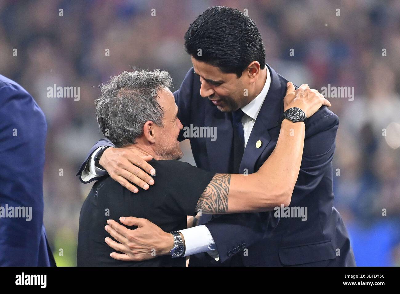 Nasser EL KHELAIFI (President PSG), coach Luis ENRIQUE (PSG), award ...