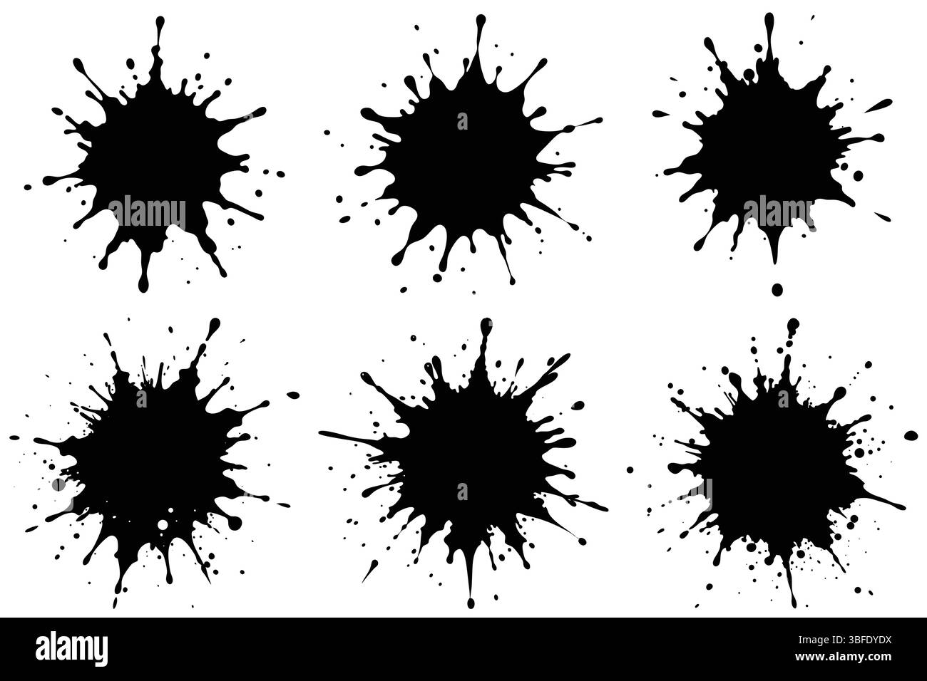 Ink splatter design Stock Vector Images - Alamy