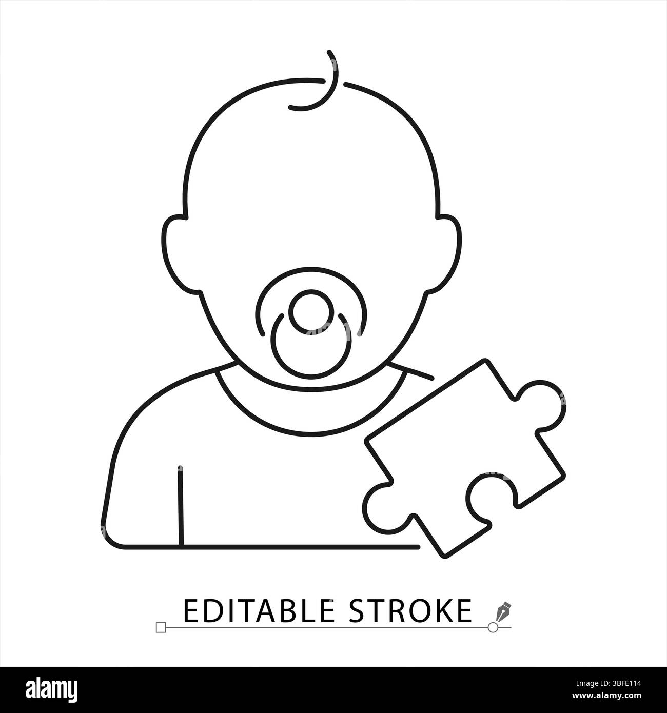 Baby brain development Black and White Stock Photos & Images - Alamy