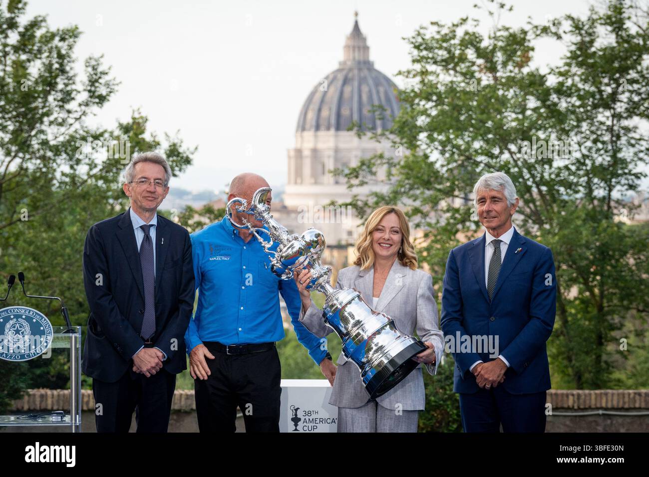 Rome, Italy. 26th May, 2025. Naples Mayor Gaetano Manfredi, Emirates ...
