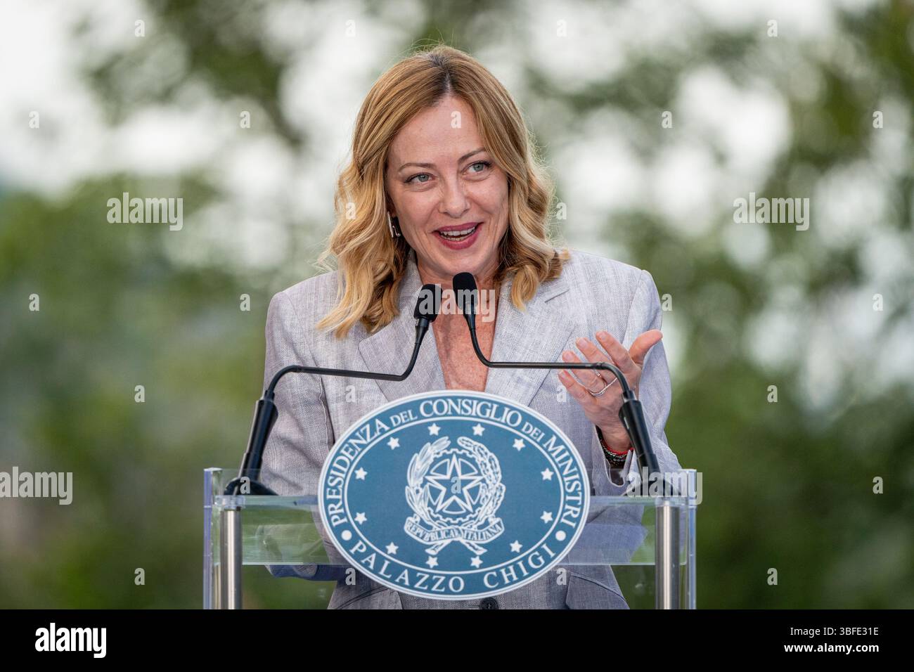 Rome, Italy. 26th May, 2025. Italian Prime Minister Giorgia Meloni ...