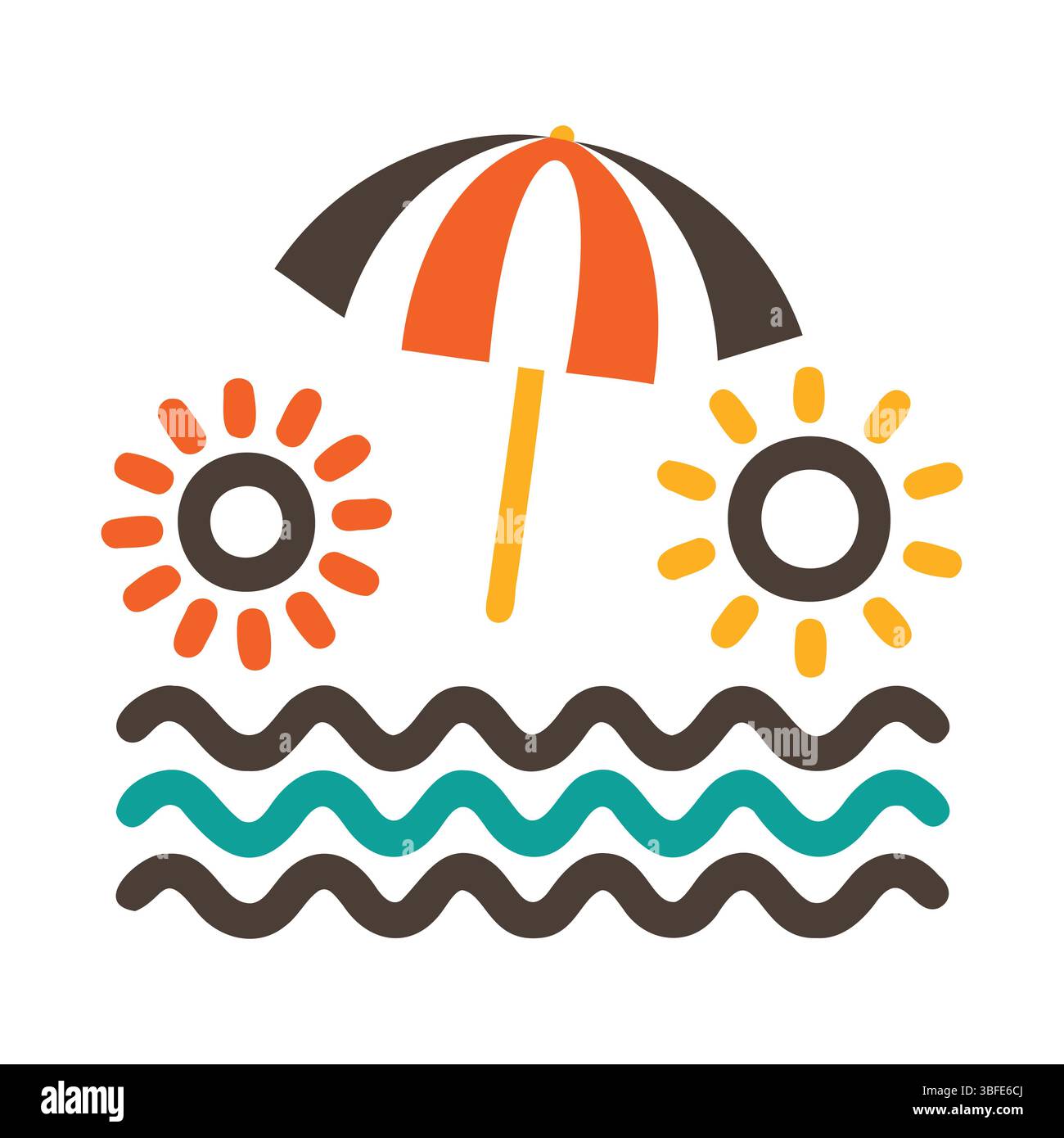 Summer Logo Vector Collection – Tropical Beach Badges, Sunset Emblems ...
