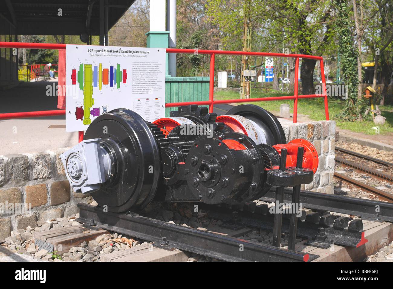 Cogwheel railway drive system hi-res stock photography and images - Alamy