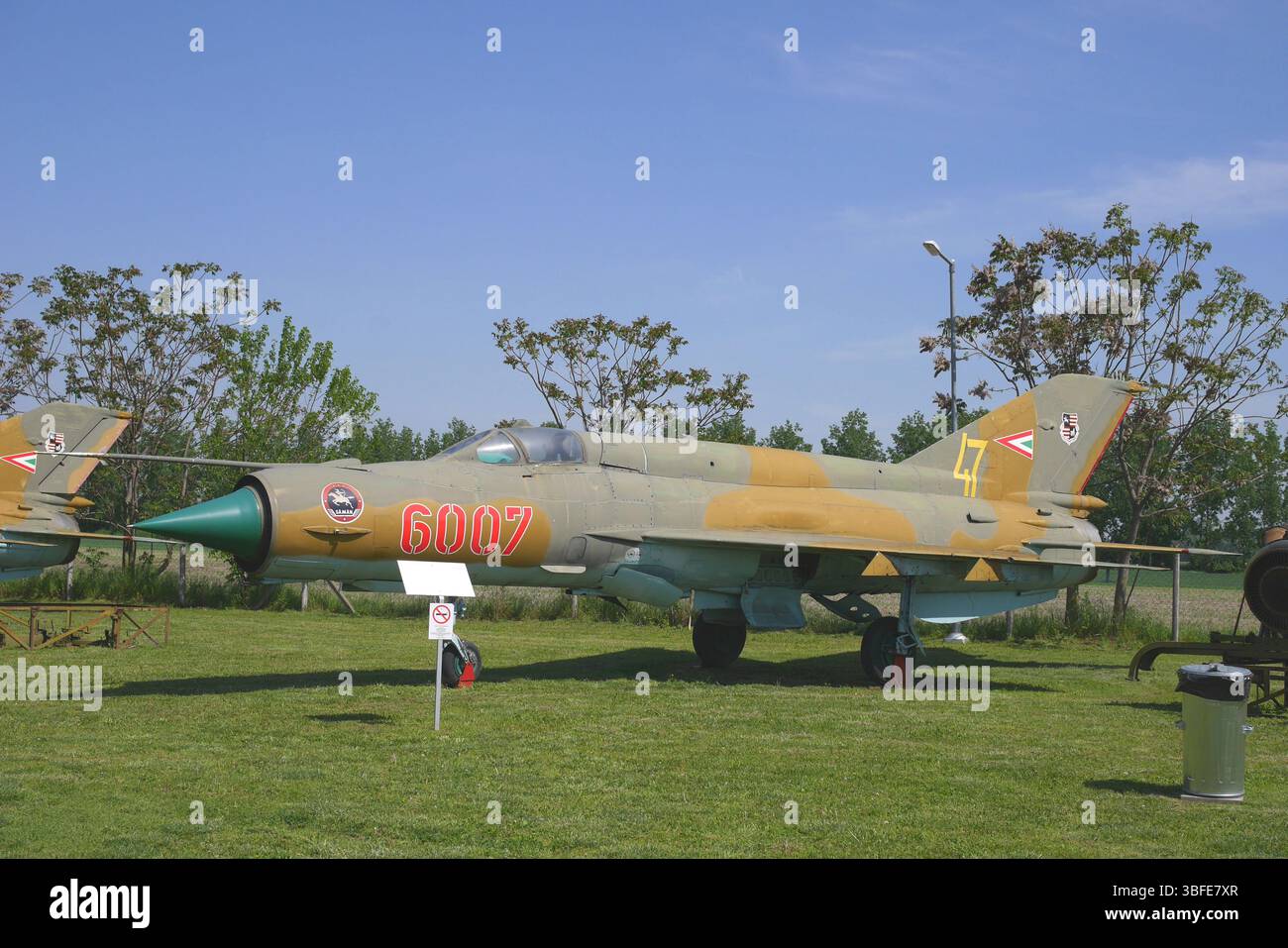 Mikoyan-Gurevich MiG 21, NATO reporting name Fishbed, on display at ...