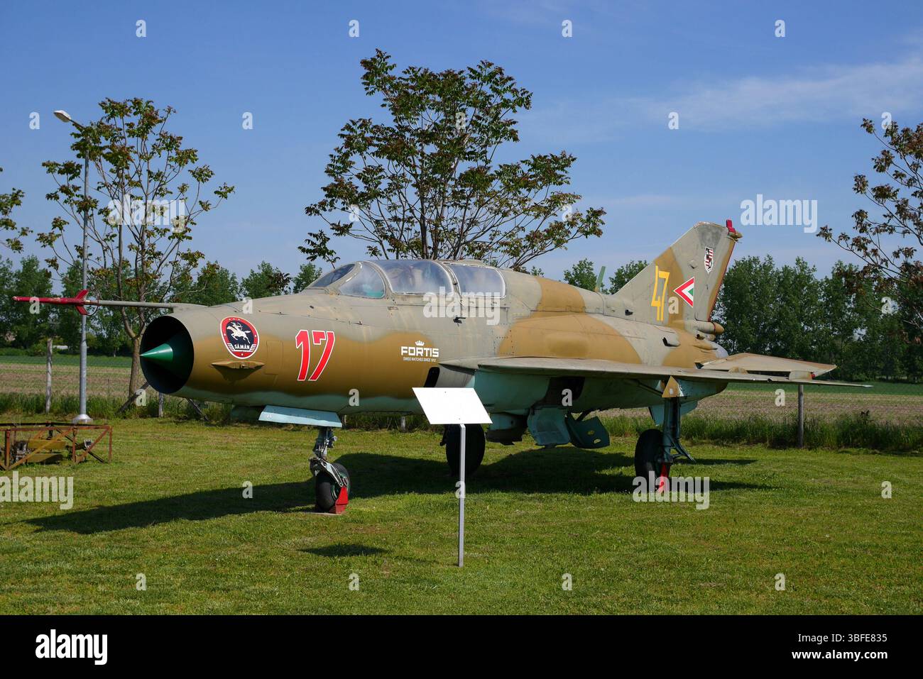 Mikoyan-Gurevich MiG 21, NATO reporting name Fishbed, on display at ...