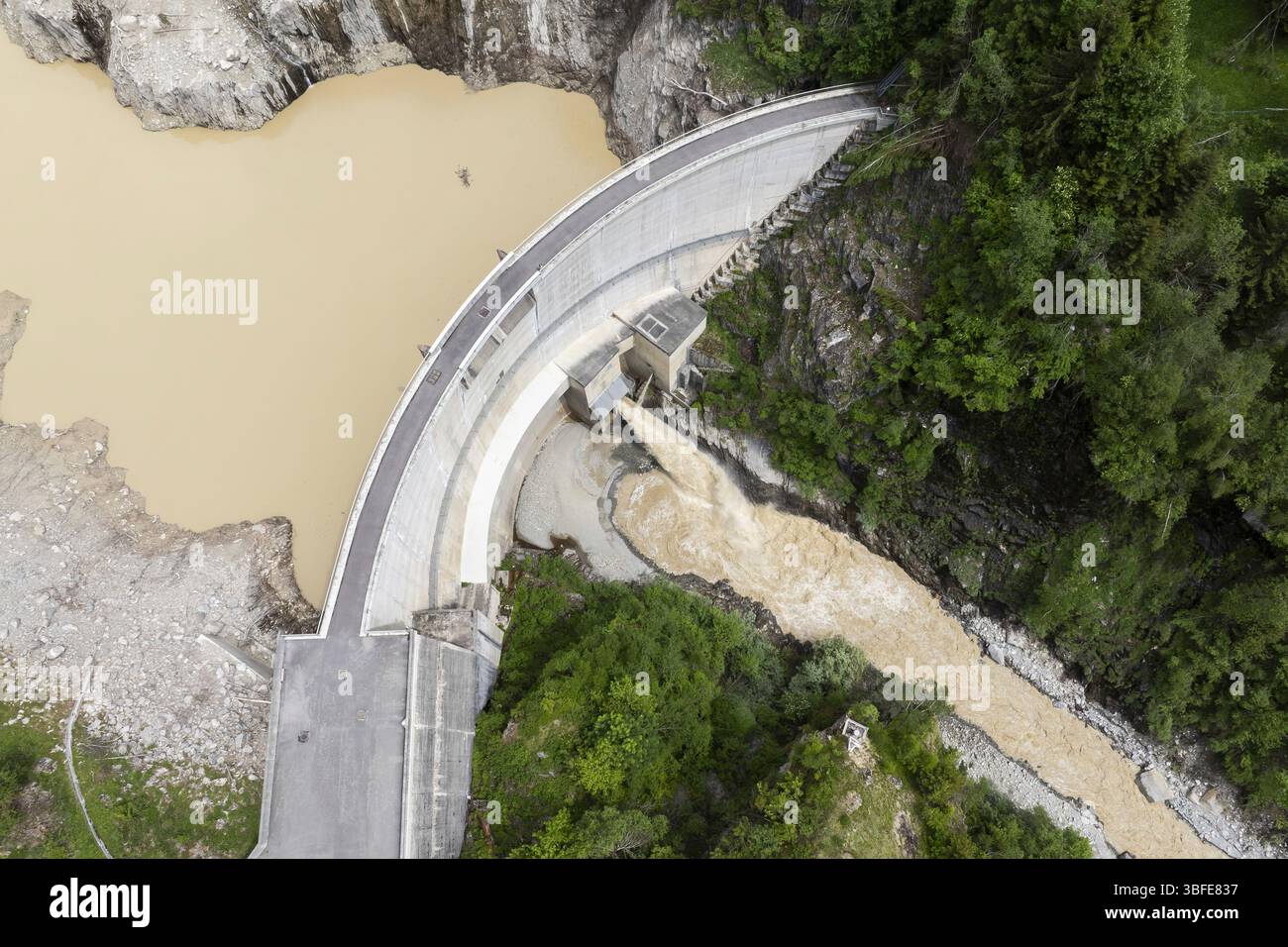 The Ferden Dam, in Ferden, Switzerland, Sunday, June 1, 2025. (Cyril ...