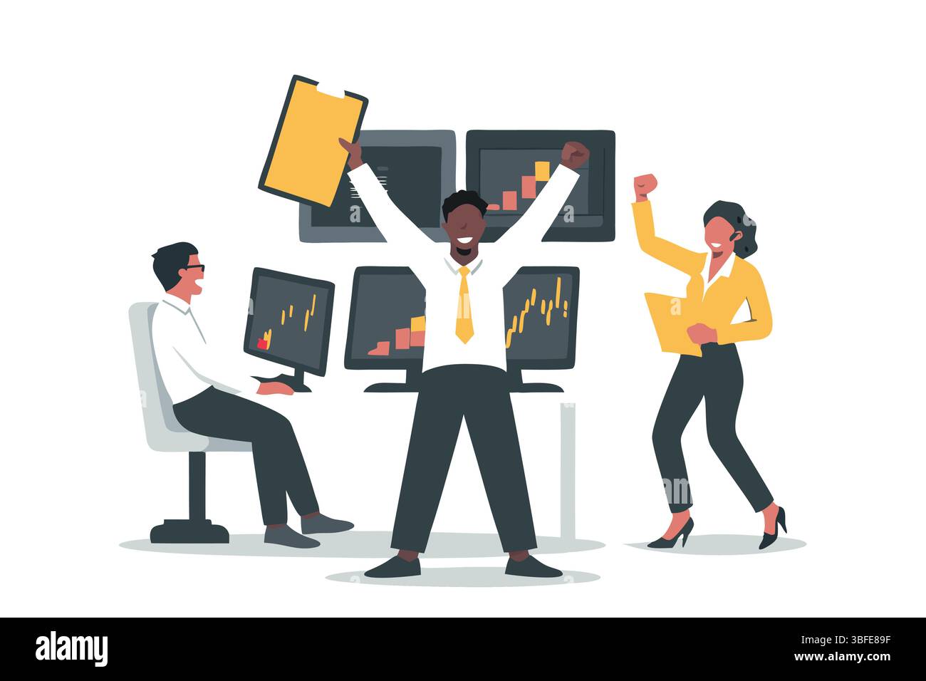 Investment celebrate Stock Vector Images - Alamy