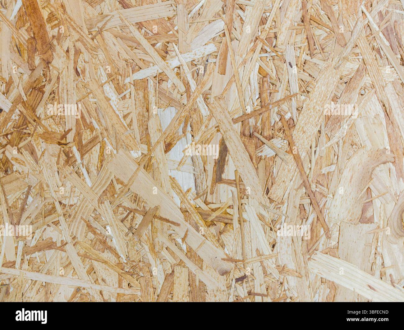 Wood chips and shavings are layered on a flat surface, showcasing their ...