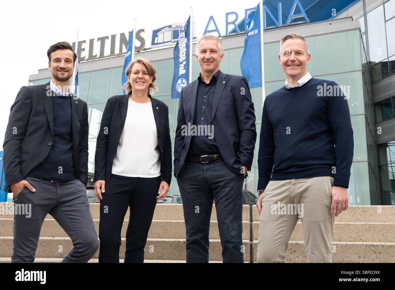 Gelsenkirchen, Veltins Arena. 1st June, 2025. From left: Matthias ...