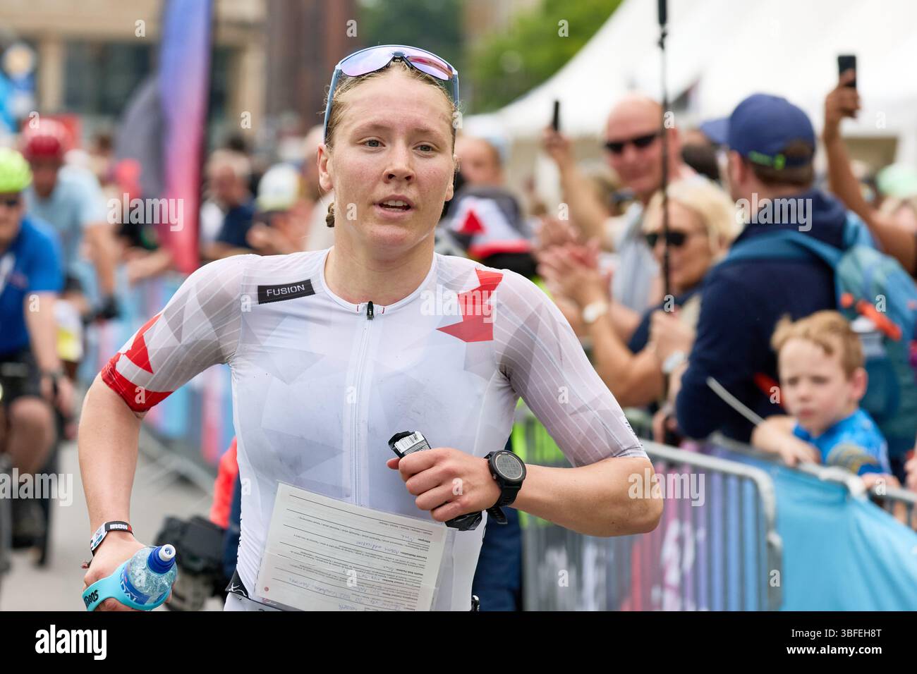 01 June 2025, Hamburg: Triathlon: Ironman, European Championship, women ...