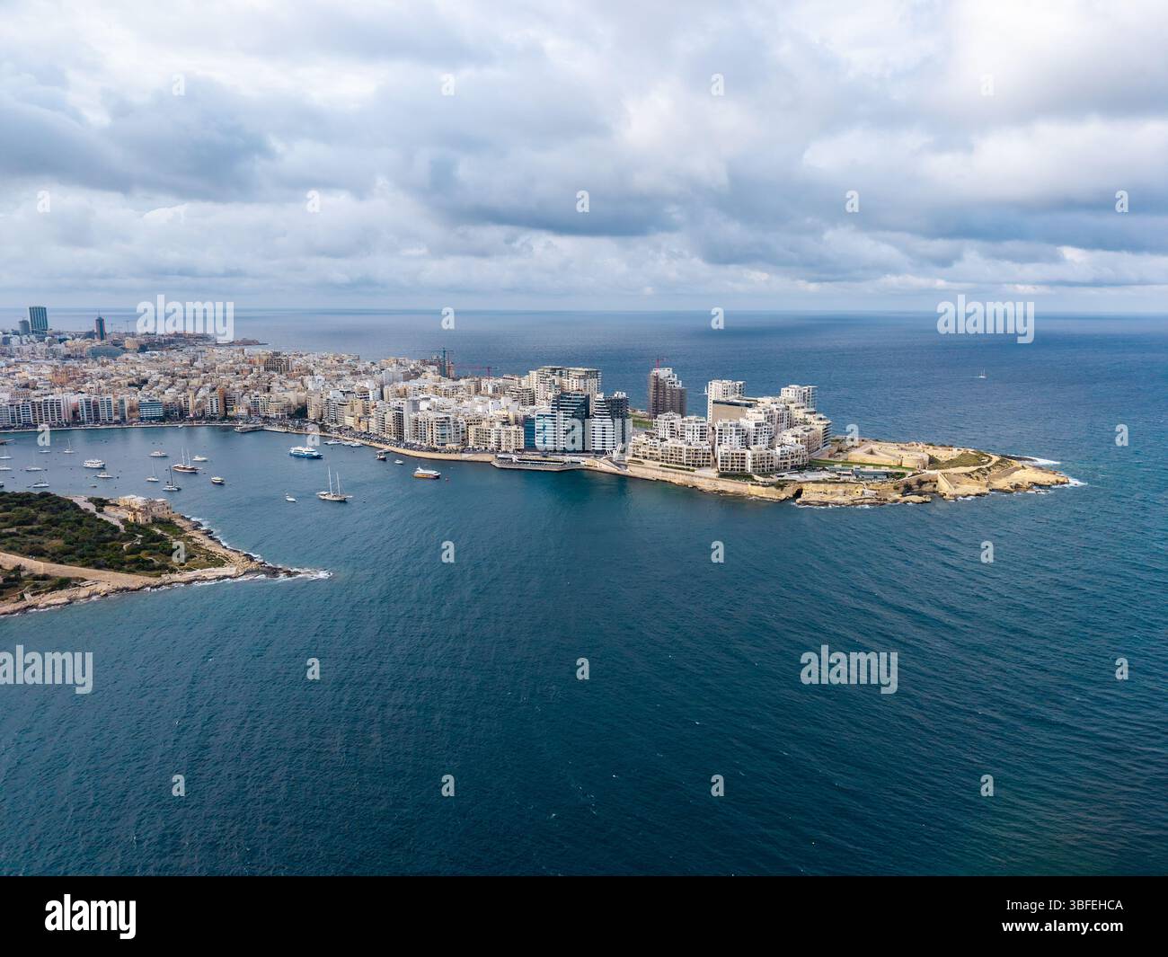 Valetta in Malta. drone photo Stock Photo - Alamy