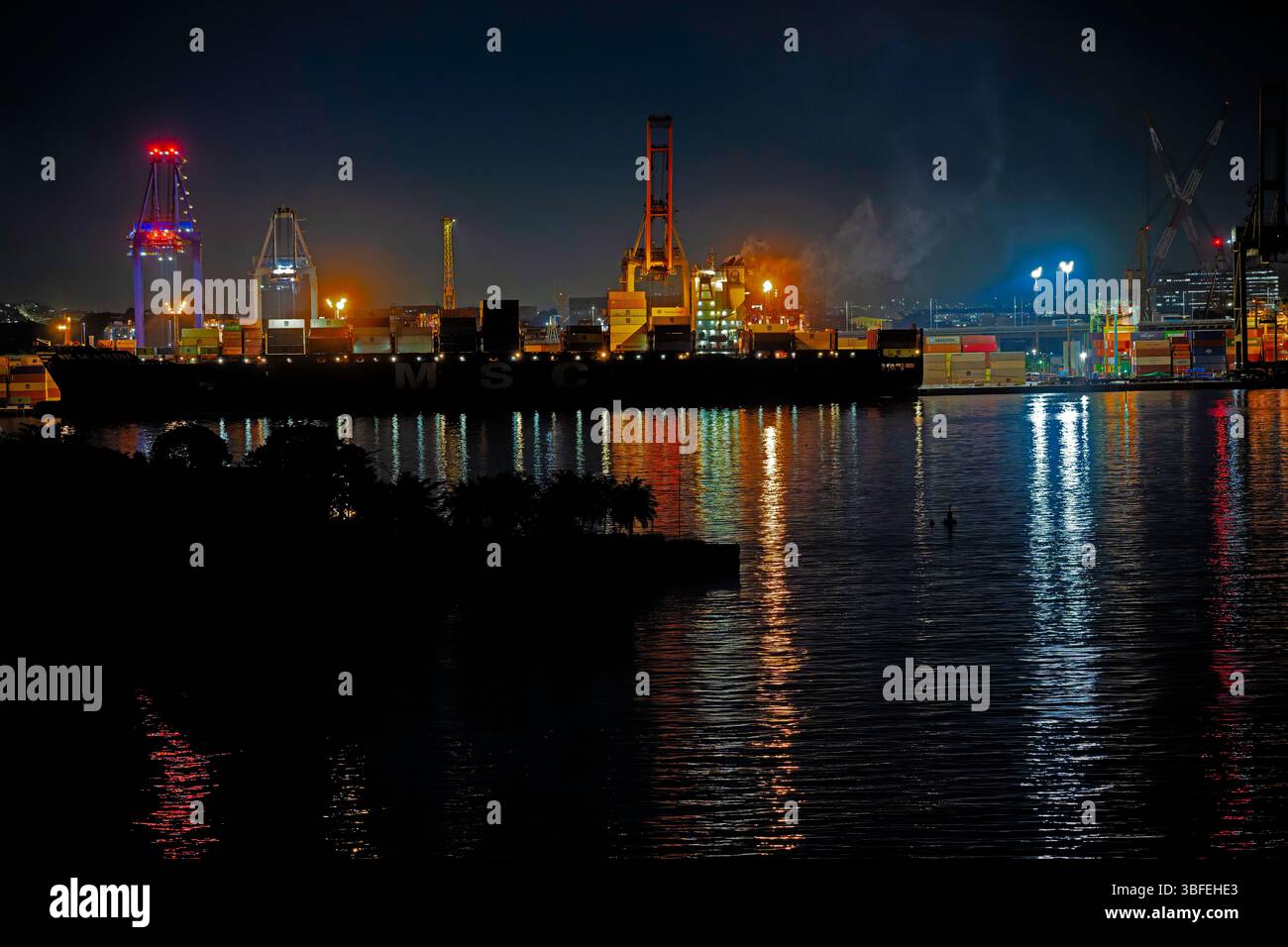 Night Scene in Rio De Janeiro, Brazil Stock Photo - Alamy