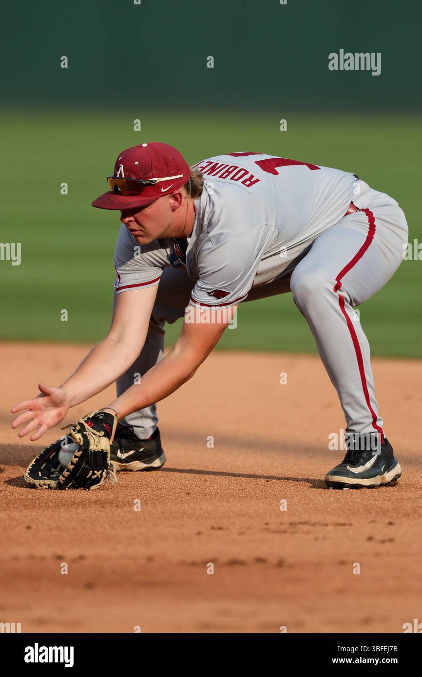 Fayetteville, USA. 31st May, 2025. May 31, 2025: Razorback first ...