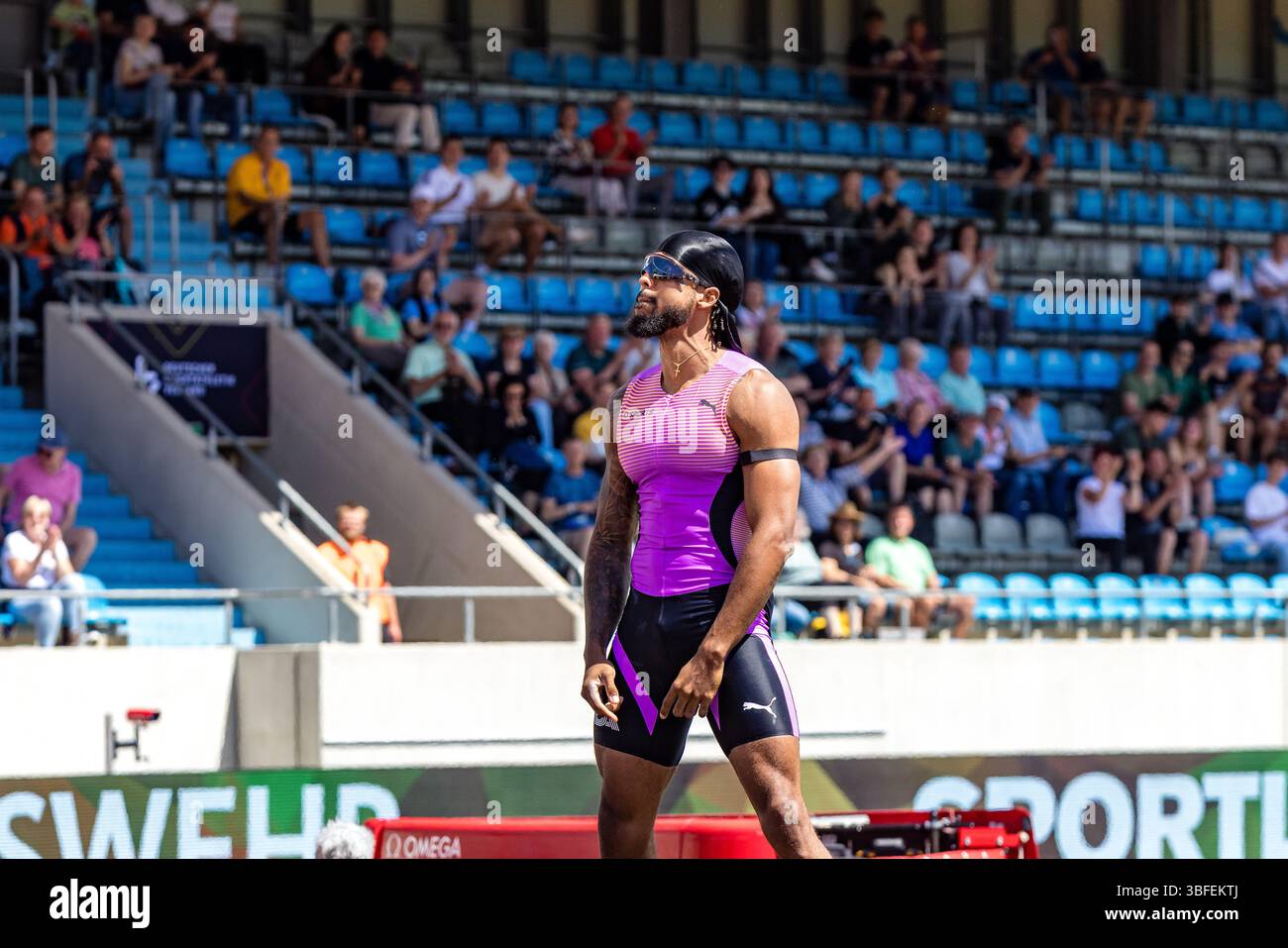 01 June 2025, Saxony, Dresden: Athletics, international meeting Golden ...