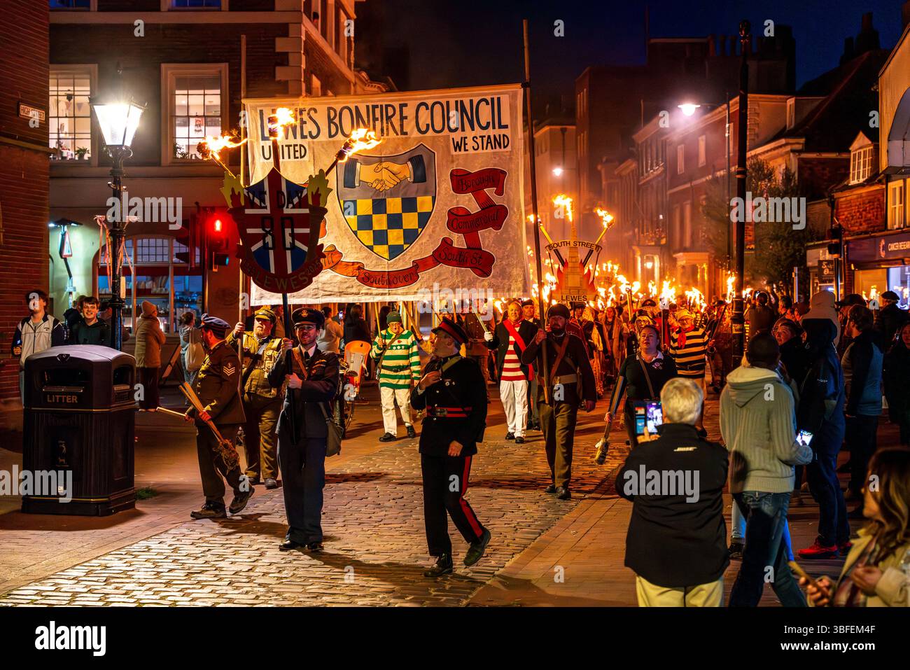 Members Of The Seven Bonfire Societies Of Lewes Take Part In A ...