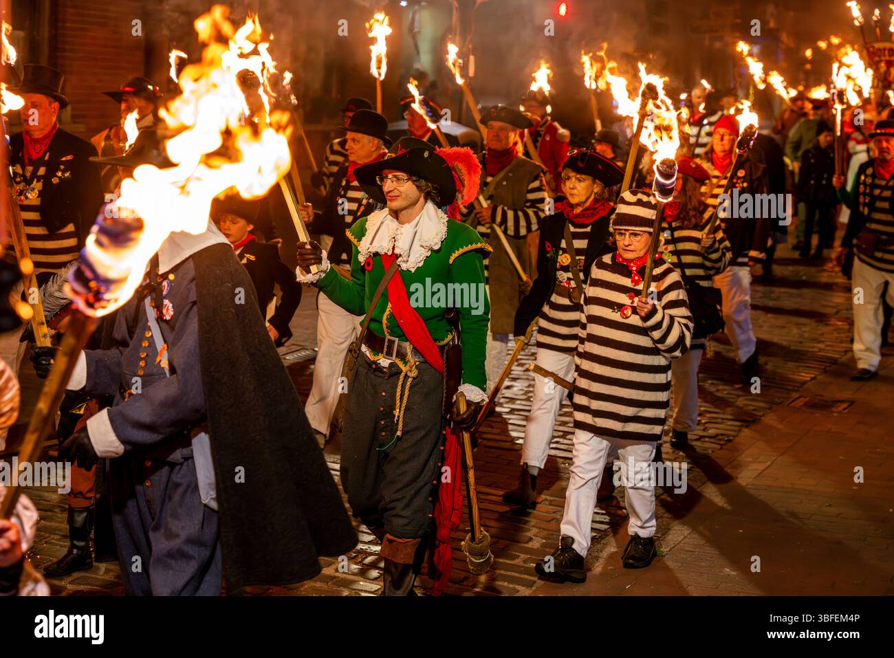 Members Of The Seven Bonfire Societies Of Lewes Take Part In A ...
