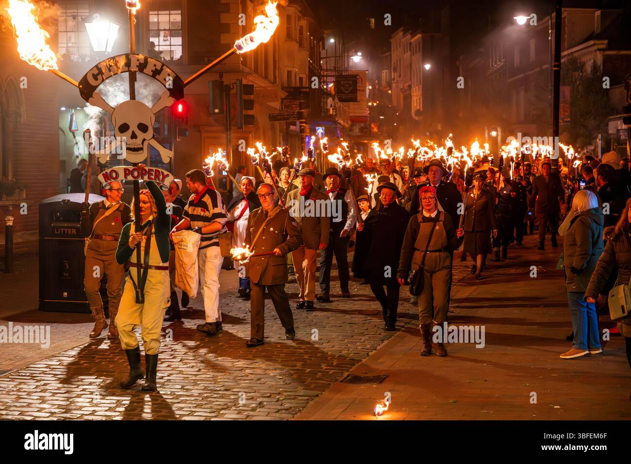 Members Of The Seven Bonfire Societies Of Lewes Take Part In A ...