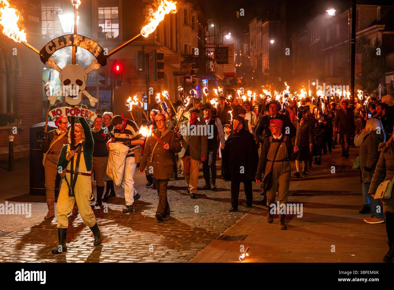 Members Of The Seven Bonfire Societies Of Lewes Take Part In A ...