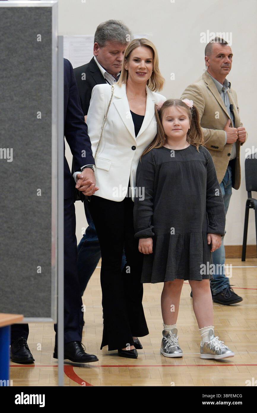 Warsaw, Poland. 01st June, 2025. Marta Nawrocka, wife of Presidential ...