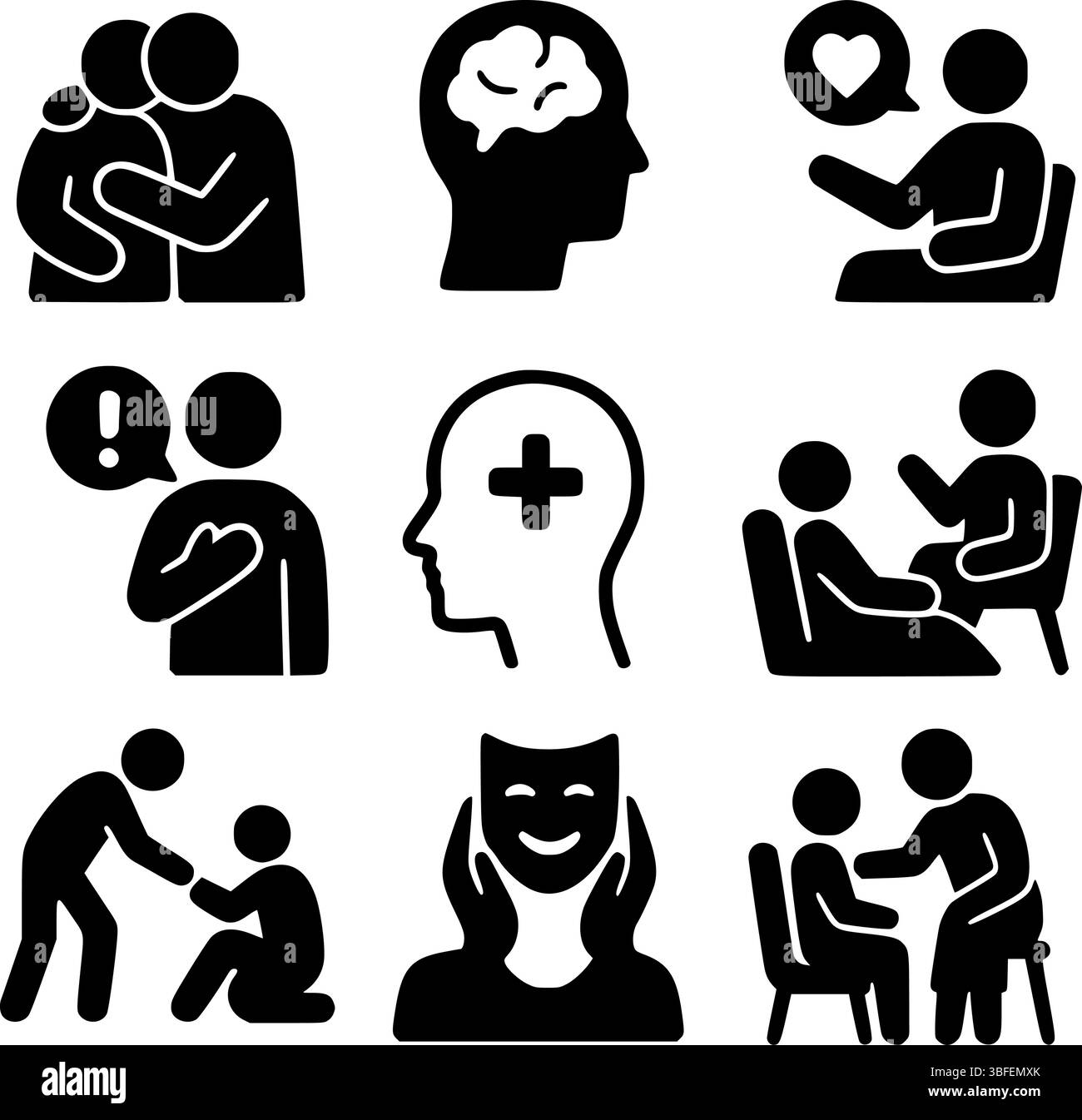 Support group therapy mental Stock Vector Images - Alamy