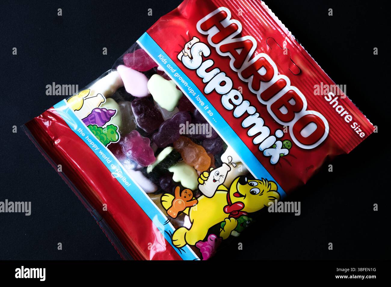London UK, June 01 2025, Packet Of Haribo Creamy Smooth Texture ...