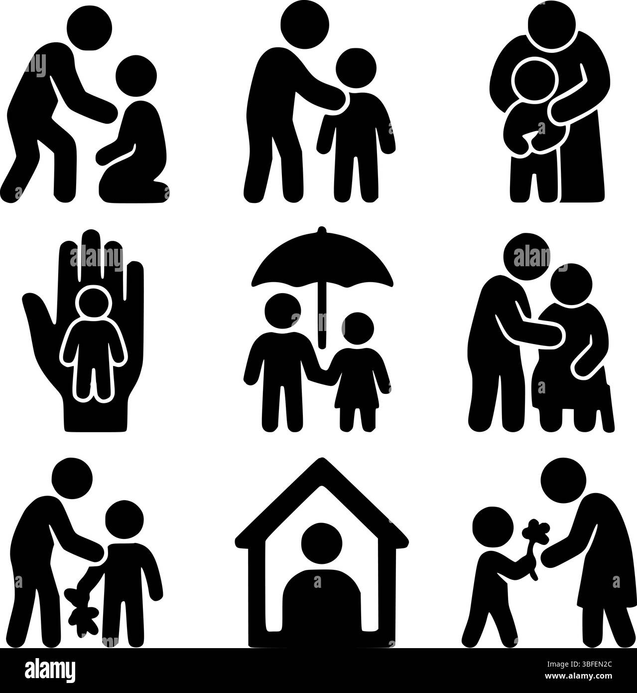 Concept trust icons in Stock Vector Images - Alamy