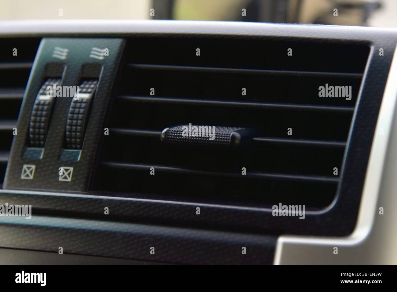 Car air conditioning. The air flow inside the car. Car ventilation ...