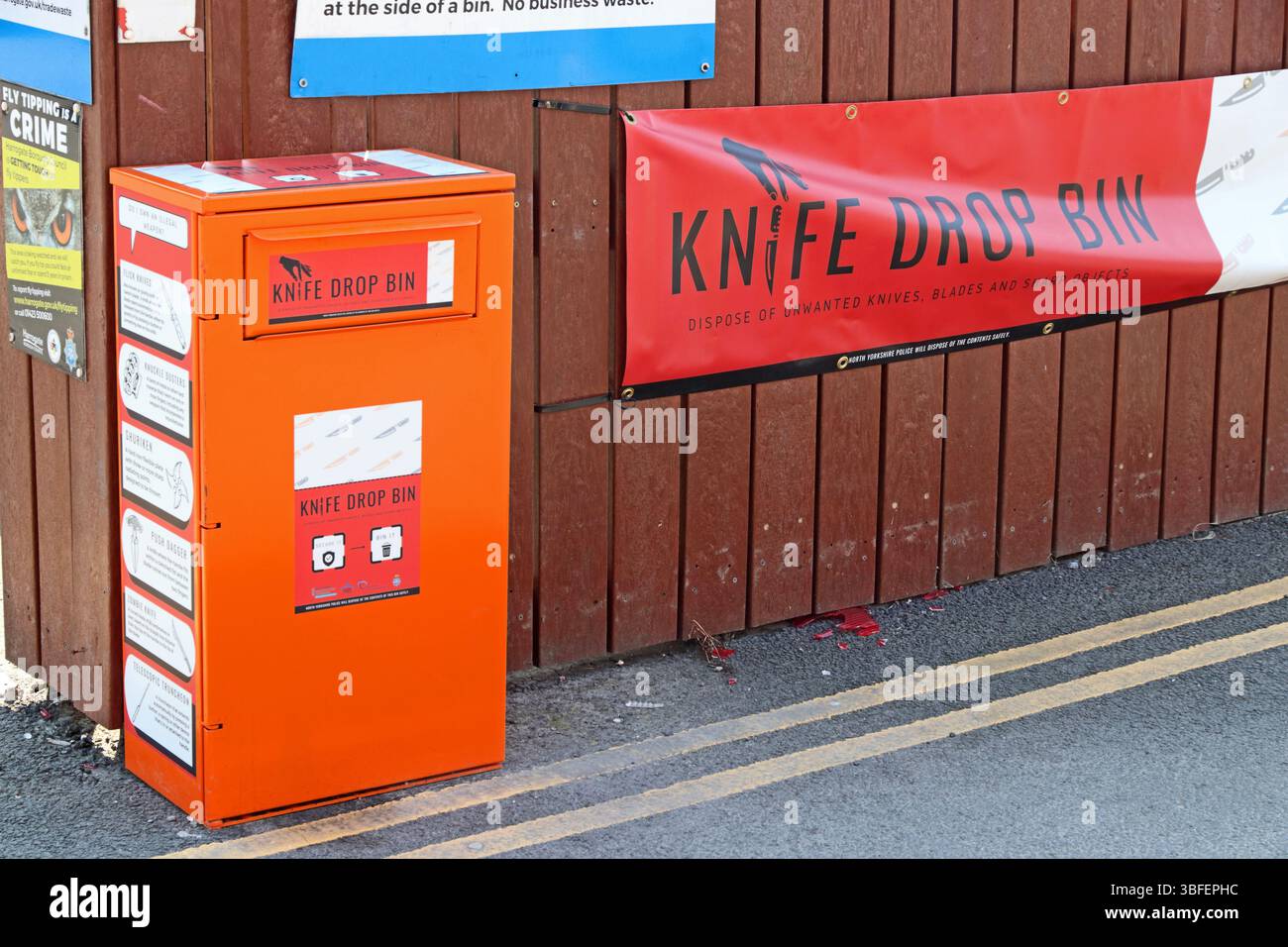 Knife Drop Box, disposal of offensive, dangerous weapons, Knaresborough ...