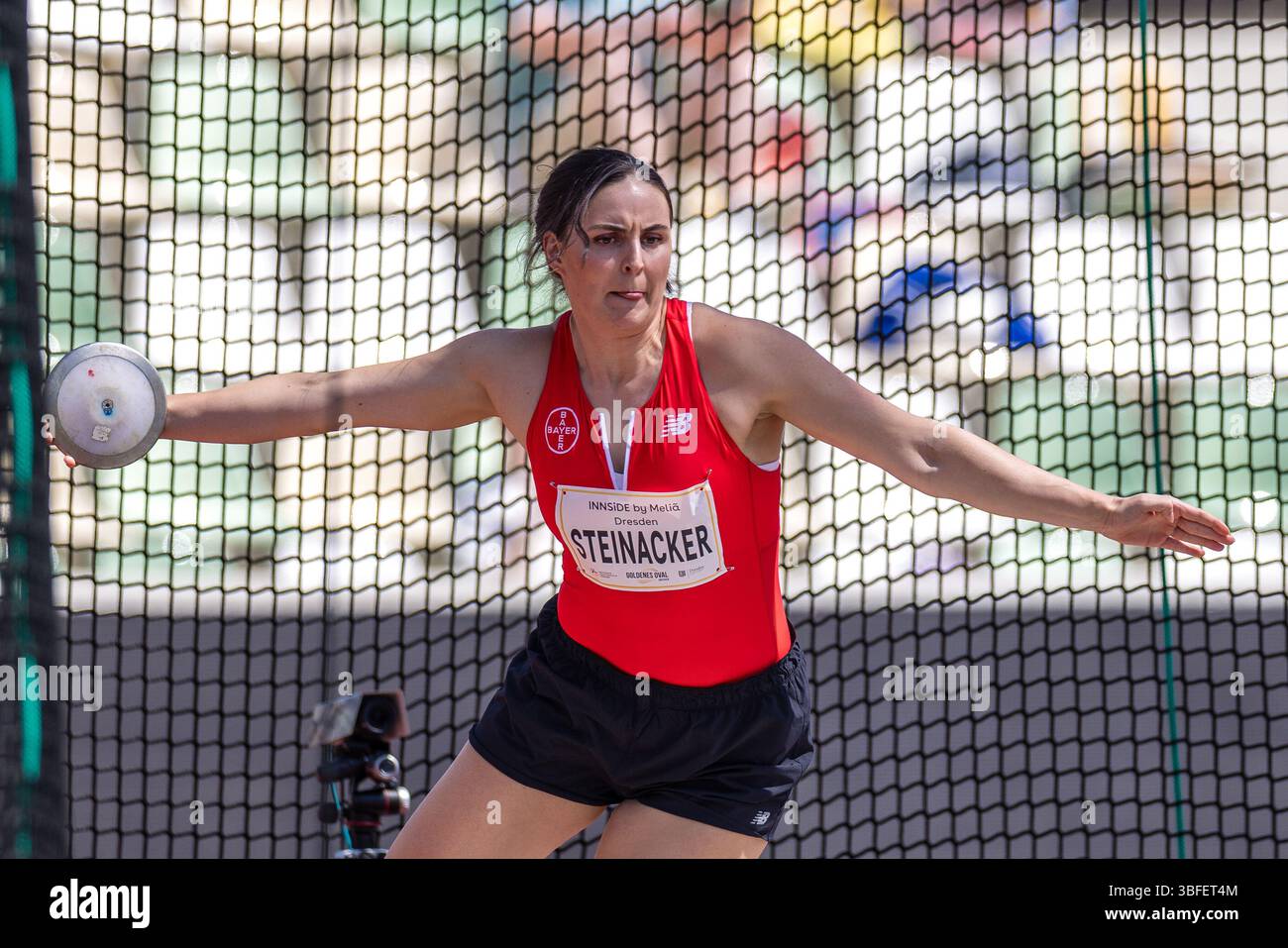 01 June 2025, Saxony, Dresden: Athletics, international meeting Golden ...